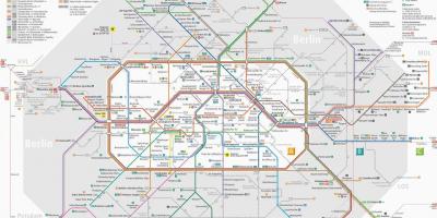 Berlin tube map - Berlin underground map (Germany)